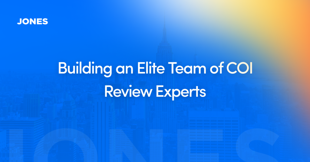 Building an Elite Team of COI Review Experts - Jones