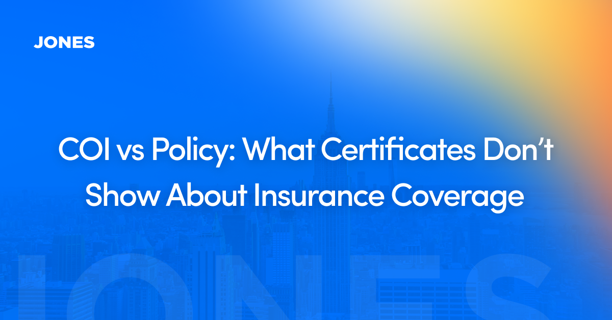 COI vs Policy: How to Close Insurance Compliance Gaps and Reduce Risk